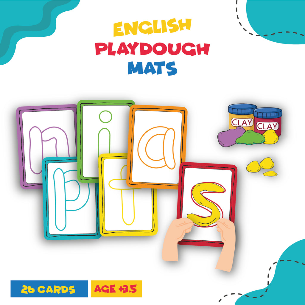 English Alphabet Playdough Mats – Rahwanjiprintables