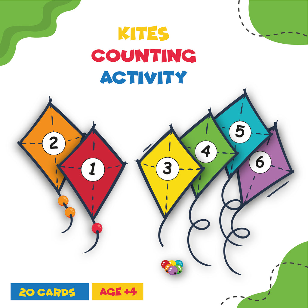 Kites Counting Game – Rahwanjiprintables